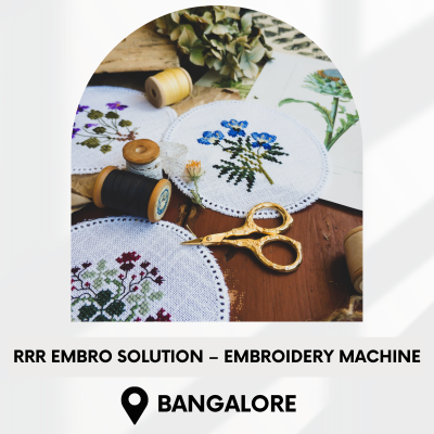 RRR EMBRO SOLUTION – Embroidery Machine - Udyamseva